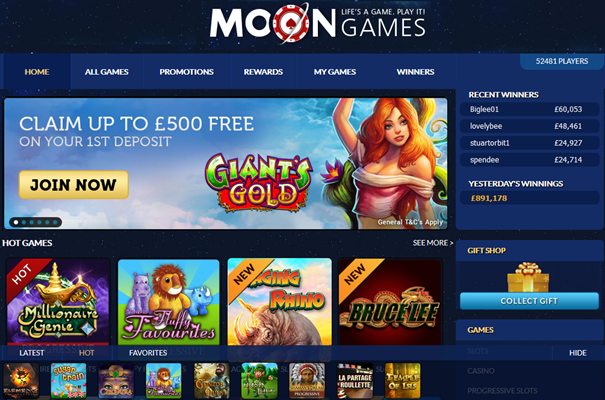 Moon Games Casino Review | | Online Casino Listings